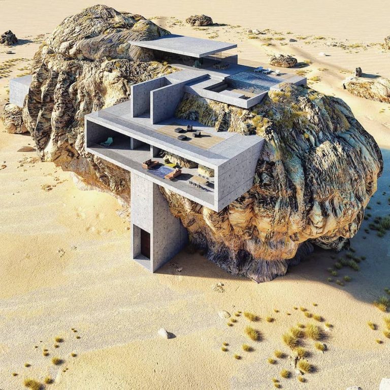 ≡ An Architect has Designed a House that’s Carved Into a Rock Brain Berries