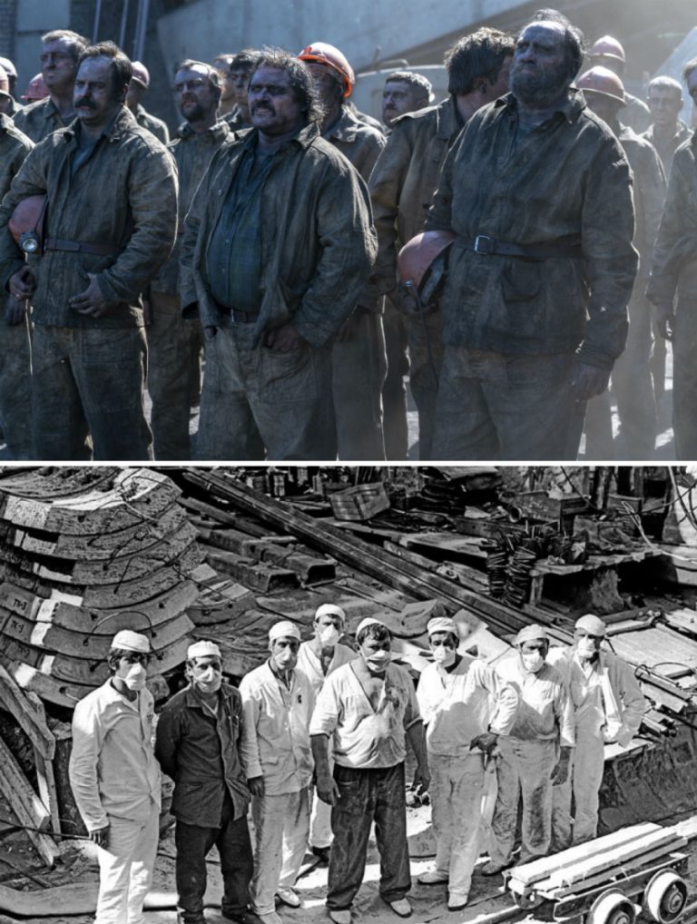 ≡ HBO's “Chernobyl” Cast VS Real Life Brain Berries