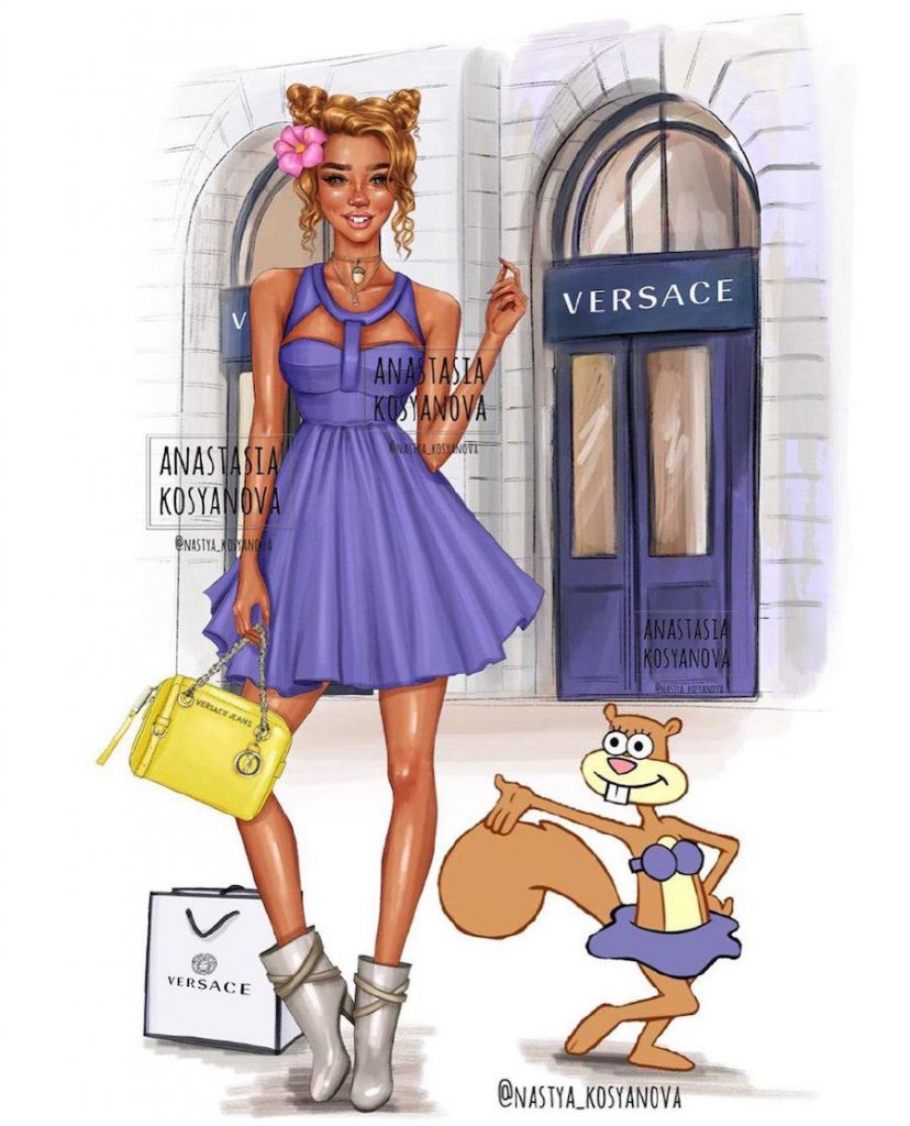 ≡ Fashion Illustrator Makes Cartoon Characters Stylish and Trendy Brain ...