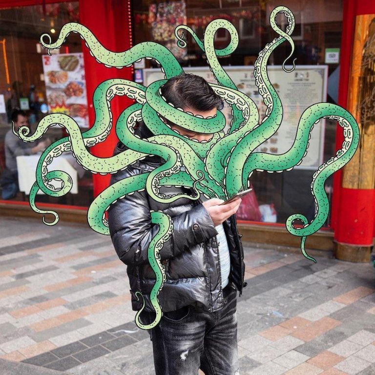 Phone Buddies By Illustrator Andre Rae