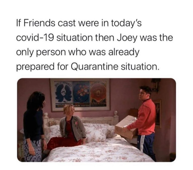 15 Relatable FRIENDS on Quarantine Memes