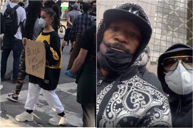 Celebrities Join The George Floyd Protest