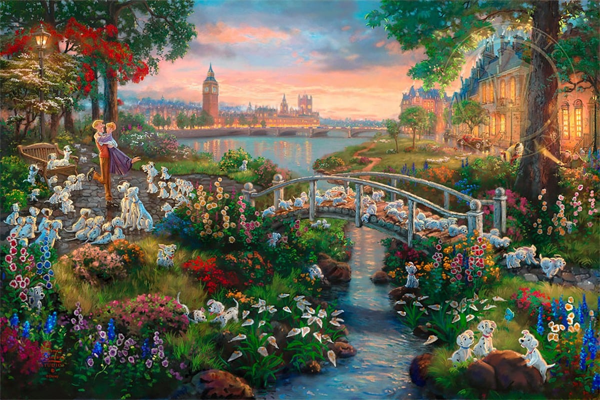 Thomas Kinkade Makes Amazing Disney Paintings