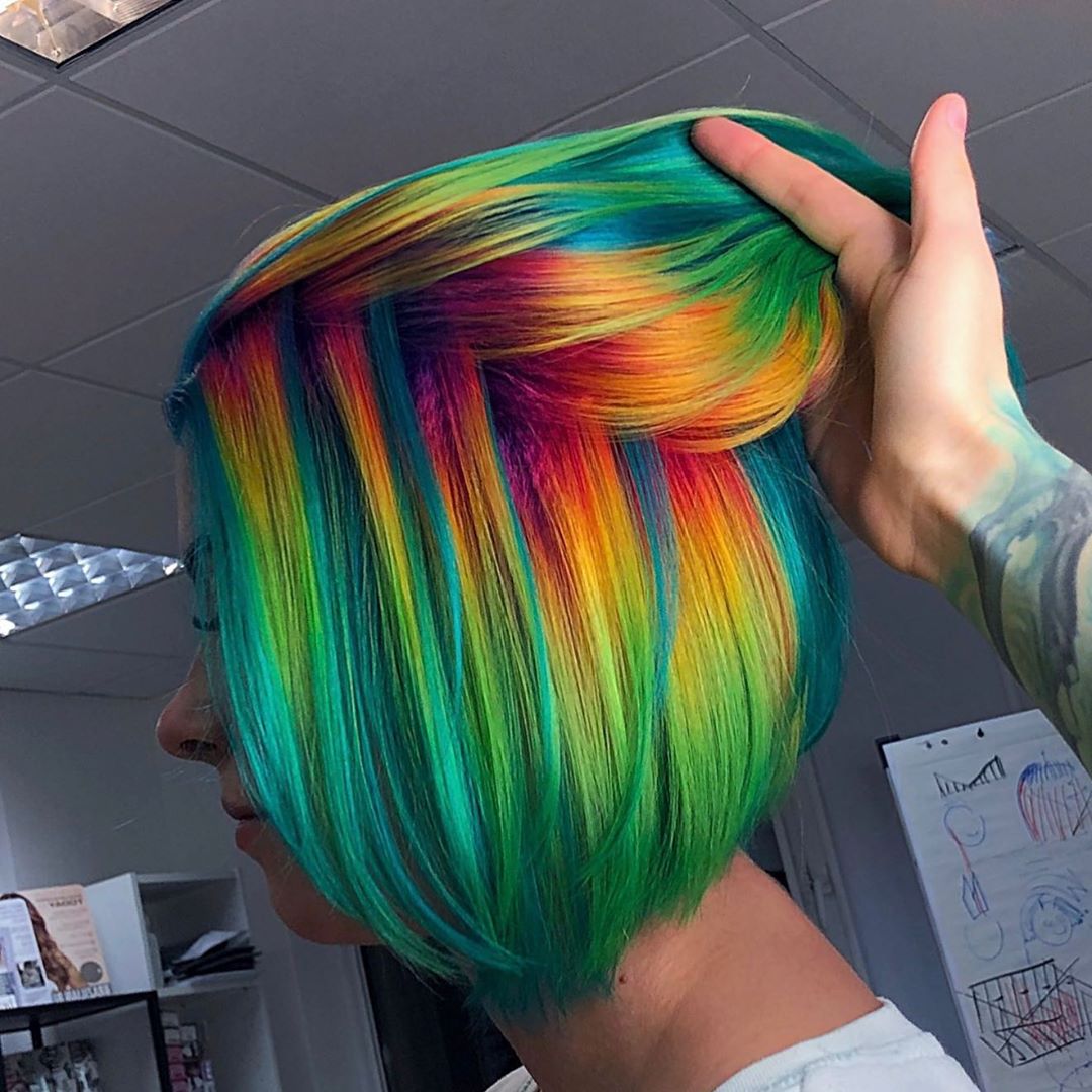 ≡ Super-Expressive Rainbow Hairstyles By Snegga Brain Berries